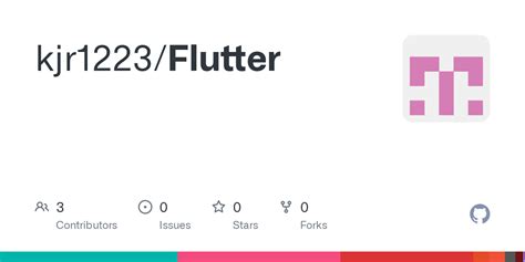 Github Kjr1223flutter
