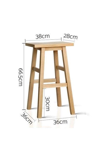 Goslash Artiss Set Of 2 Beech Wood Bar Stools Natural Wood Bar Stools