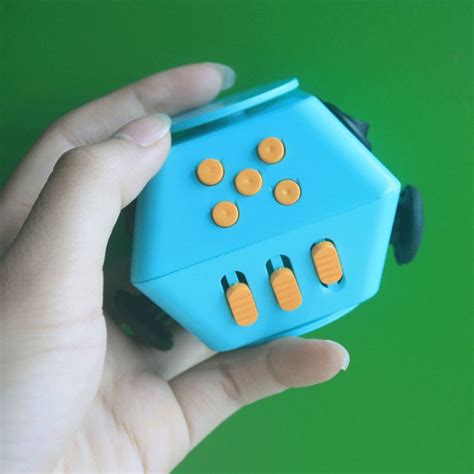 2017 10functions Spinning Magic Fidget Cube 2 In 1 Combined Gyro