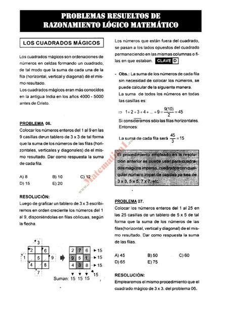 Problemas De Razonamiento Logico Resueltos Cortos Explore As Melhores