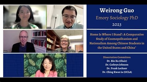 Emory Sociology On Twitter Congrats To Weirong Guo Who Successfully