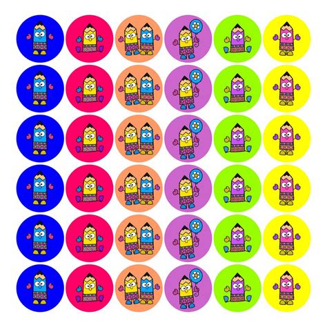 Medium Happy Pencil Stickers Stickit Designs