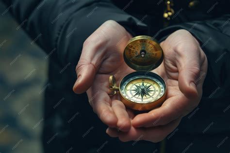 Premium Photo A Person Holding A Compass Representing Guidance And Direction