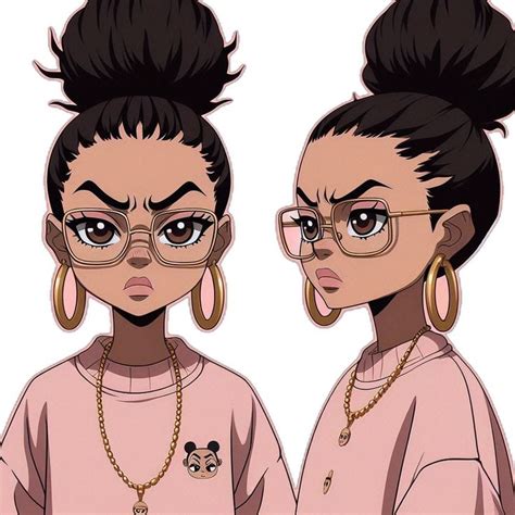 Girl Inspired By The Boondocks Dessin Personnages