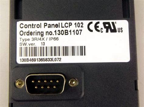 Display Control Panel Lcp 102 130b1107 Danfoss Made In Denmark