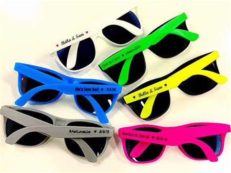 Personalized Sunglasses Wedding Favor Wedding Sunglasses Cus