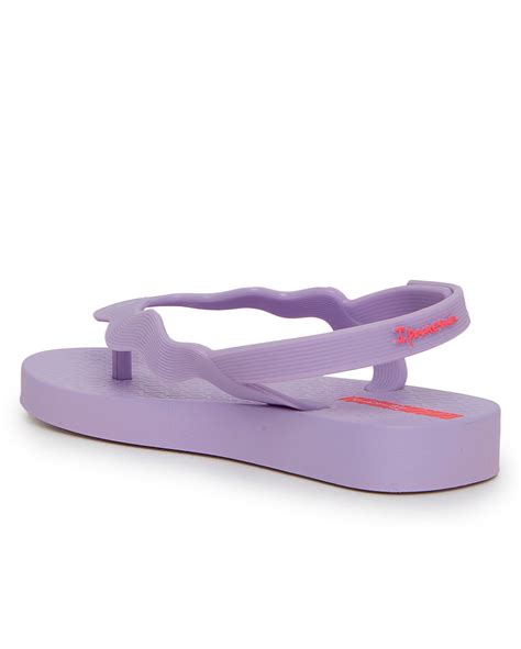 Riachuelo Chinelo Tiras Infantil Zig Baby Ipanema Lilás