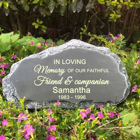 Personalized Memorial Garden Decorative Rock，customized Sympathy Garden