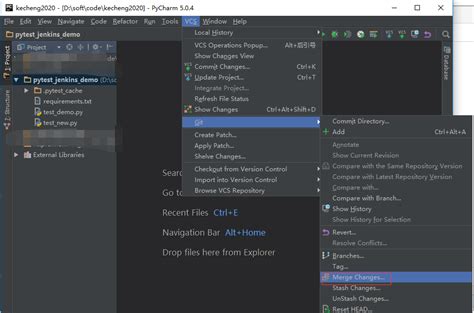 git使用教程7 pycharm 使用 git merge 合并分支 上海 悠悠 博客园