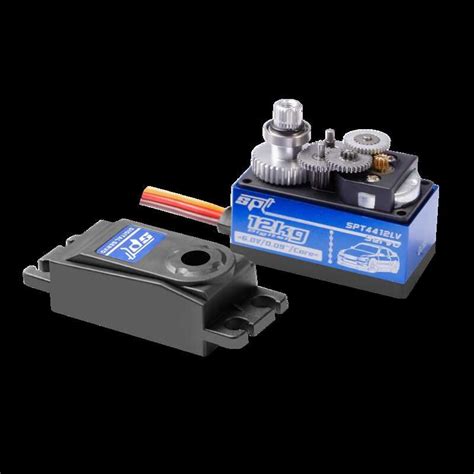 12 B9d กิโลกรัม Short Body Servo Spt 4412 180 °เกียร์โลหะดิจิตอลโป