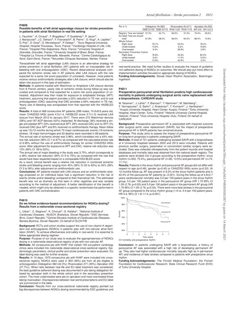 Pdf P4809possible Benefits Of Left Atrial Appendage Closure For