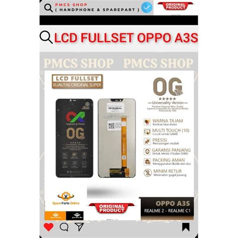 Jual LCD FULLSET OPPO A3S OG SUPER PREMIUM KUALITAS ORIGINAL Shopee