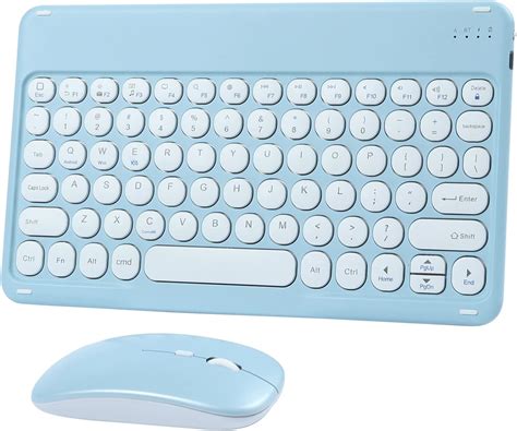 Bluetooth Wireless Keyboard And Mouse Combo Rechargeable Mini Cute Typewriter