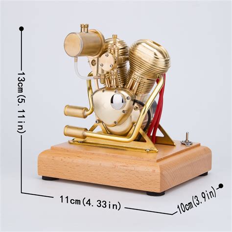 R28 Mini V Twin V2 Engine Ohv Motorcycle Gasoline Ic Engine Enginediy