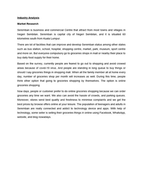 New Businees Plan Pdf Grocery Store Business Economics