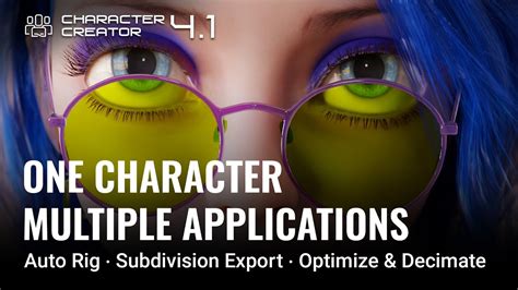 Character Creator 4 1 Auto Rigging Subdivision Export Retopology
