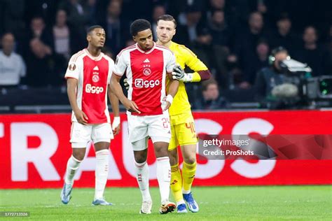 Ajax Player Silvano Vos Dejected After 0 1 During The Match Between