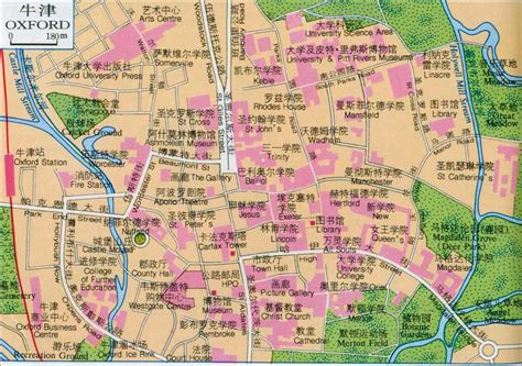 牛津地图 牛津大学地图 英国地图 地理教师网