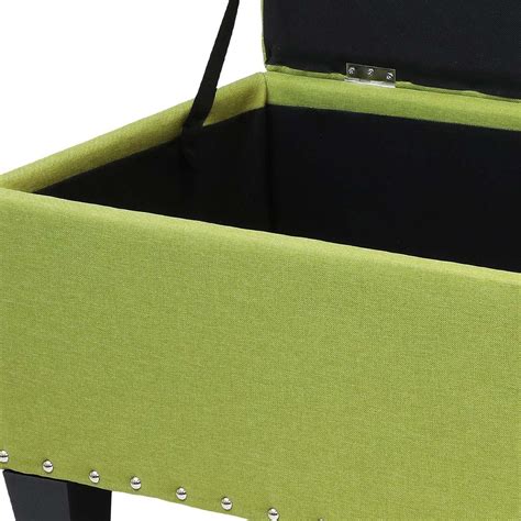 Magshion Large Fabric Storage Ottoman Bench Bedroom Footrest Coffee