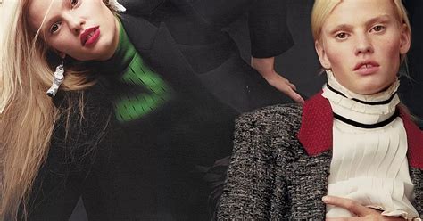 Lara Stone Oozes Youth And Radiance As She Models Pre Fall Collections For V Magazine Mirror