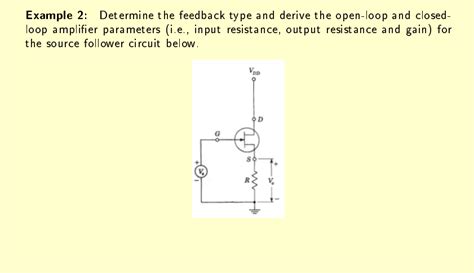 Solved By An Expert Example 2 Determine The Feedback Type And Derive