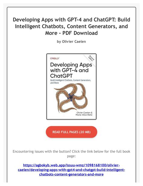 Download Developing Apps With Gpt 4 And Chatgpt Build Intelligent