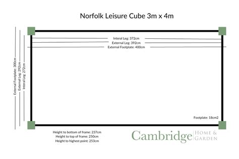 Norfolk Leisure Royce Cube Wood Look M X M Pergola With Solar LED Lights Cambridge Home Garden