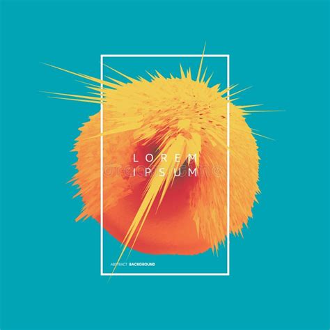 Background With Exploding Rays Abstract Vector Illustration With