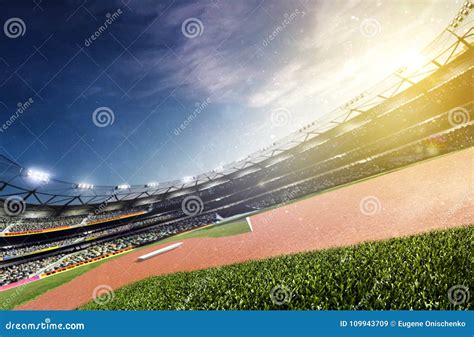 Baseball Stadium Grass Stock Image 20888347
