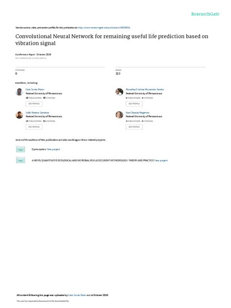 2019convolutional Neural Network For Remaining Useful Life Prediction