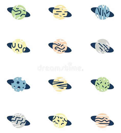 Planets In The Milky Way Icon Icon Stock Vector Illustration Of