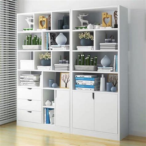 3 Minutes Assemble Bookshelf Furniture Office Bookshelf Bookcase