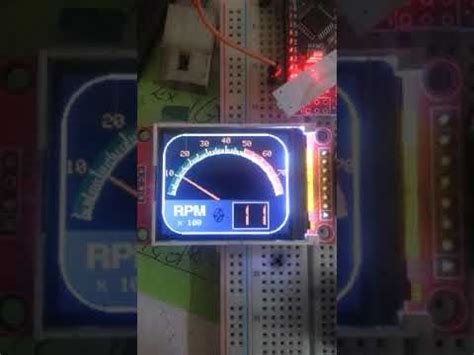 Arduino ST7735 Full Color Tft Car Tachometer Gauge YouTube