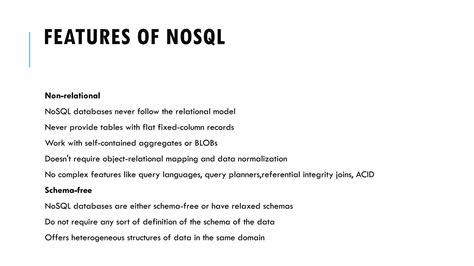 Introduction To Nosql And Features Of Nosqlpptx