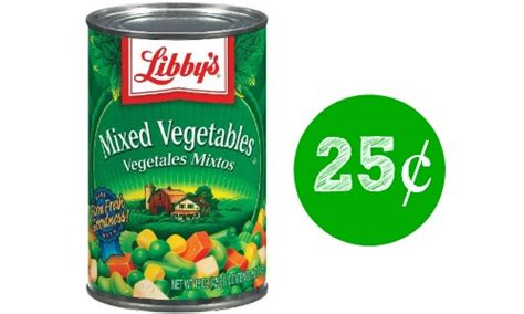 Libbys Coupon 25¢ Canned Vegetables Southern Savers