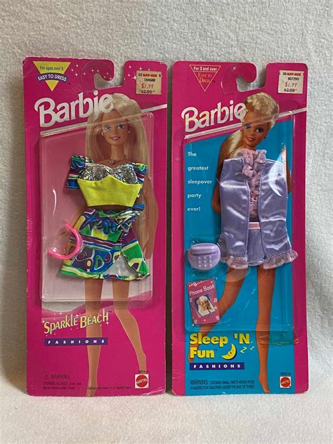 Vintage Barbie Clothes Sparkle Beach And Sleep N Fun In Original