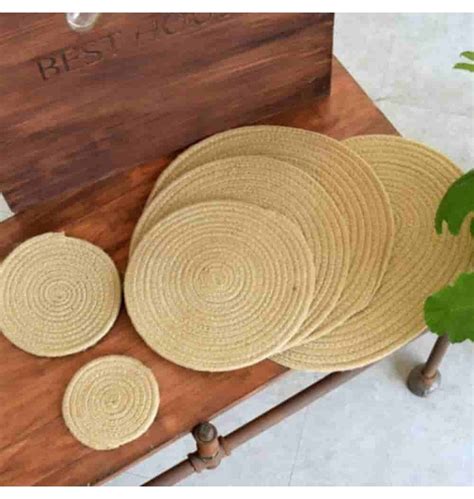 황마 30cm 소프트 화분받침 원형 로프코스터 사각화분받침대 플라스틱화분받침대 화분진열받침 물받침 티몬