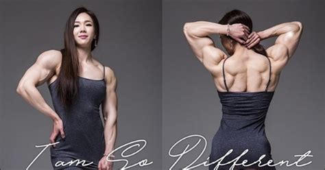 여자 보디빌더 지연우 환상 뒤태
