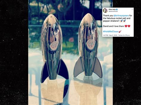 Britney Spears Ts Elton John Rocket Man Shakers For Hold Me Closer Success