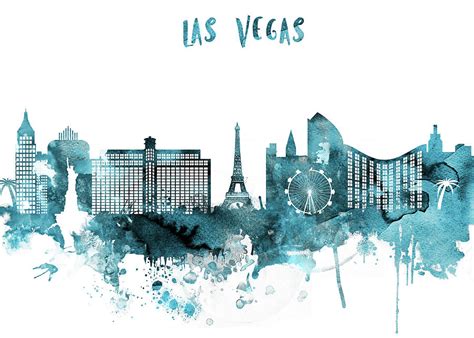 Las Vegas Skyline Drawing Warehouse Of Ideas