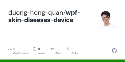 Github Duong Hong Quanwpf Skin Diseases Device