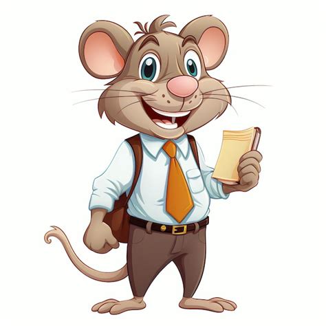 Professional Graphic Vector Of Rat As School Teacher Premium Ai