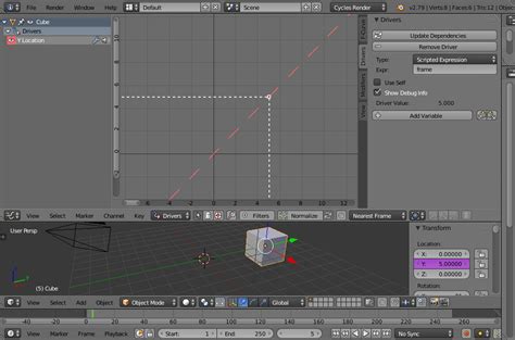 Reset Curve In Drivers Graph Editor Blender Stack Exchange
