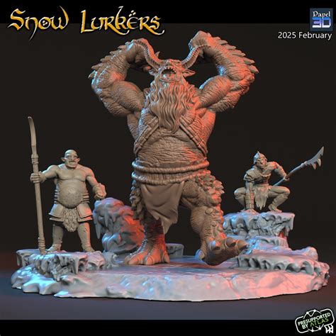 🎲 Feb2025snow Lurkers・ Stl File For 3d Printing・cults