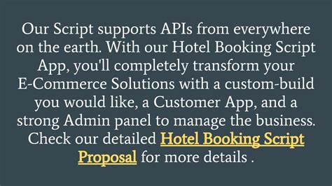 Ppt Hotel Booking Script Scriptstore In Powerpoint Presentation