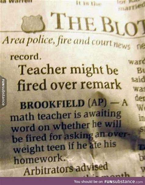 This Teacher Is In Trouble Funsubstance