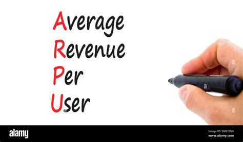 Arpu Average Revenue Per User Symbol Concept Words Arpu Average