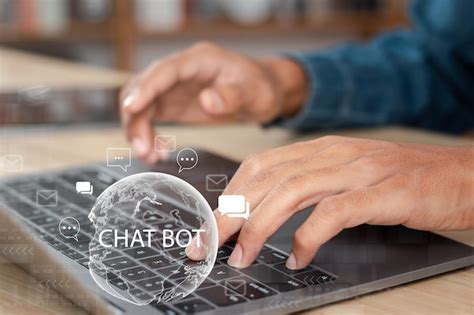 premium photo artificial intelligence concept chat bot automated