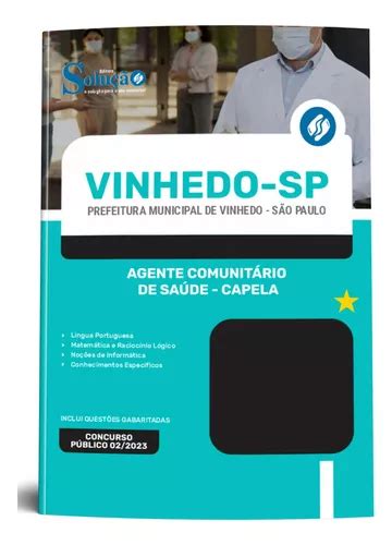 Apostila Concurso Vinhedo Sp 2023 Agente Comunitário De Saúde Capela