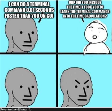 Average Arch User Who Dont Need No Ide Programmerhumor Io